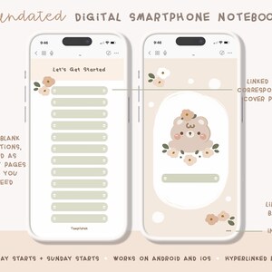 Cute Digital Notebook/ iPhone Digital Notebook/ Digital Pocket Notebook ...