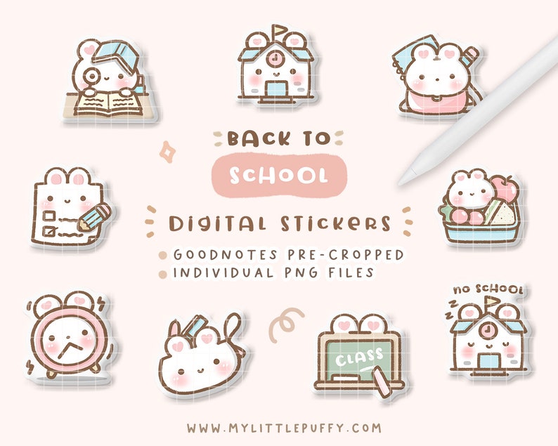 School Digital Planner Stickers for Goodnotes Planner/ School Goodnotes ...
