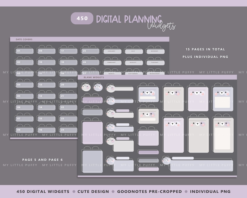 Cute Digital Stickers/ Cute Digital Widgets/ Cute Digital Planner ...