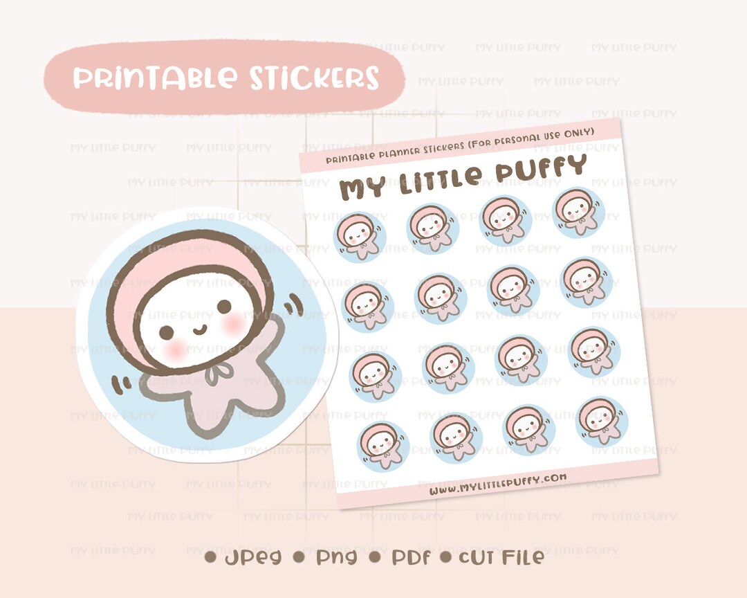 Cute Swimming Printable Planner Sticker/ Swimming Planner Sticker ...