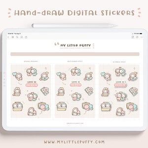 Cute Couples Digital Planner Stickers/ Love Goodnotes Stickers ...
