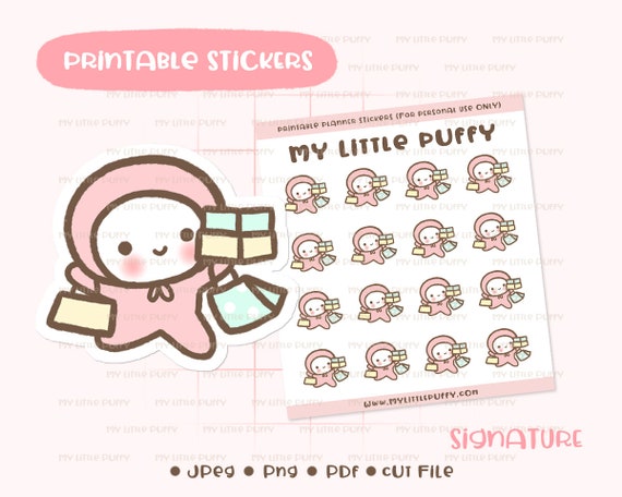 Cute Shopping Printable Planner Sticker/ Shopping Planner | Etsy