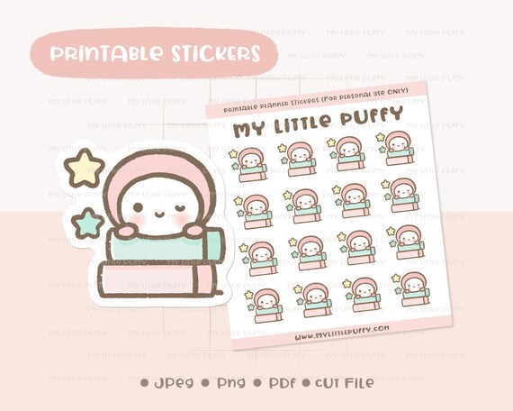 Books Reading Printable Planner Sticker/ Read Planner - Etsy