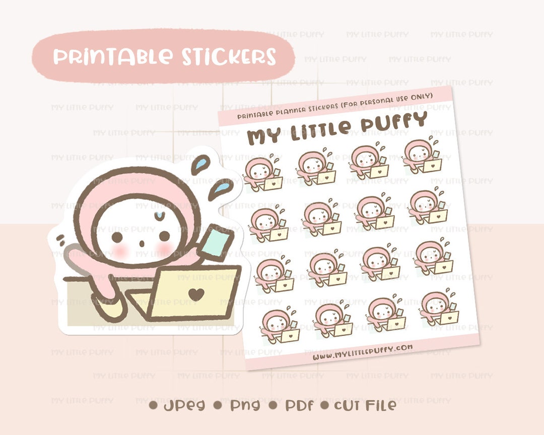 Busy Planner Sticker/ Busy Printable Planner Sticker/ Workaholic ...