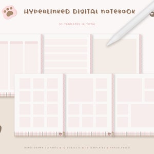 Leopard Digital Notebook Goodnotes/ Digital Notebook With Tabs/ Digital ...