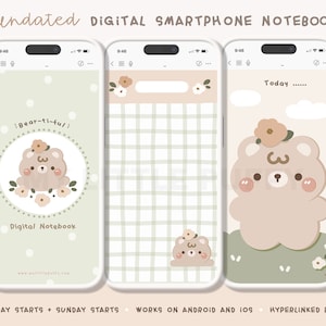 Cute Digital Phone Planner/ Digital Phone Journal/ Digital Phone ...