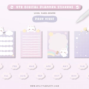 Cute Digital Planner Stickers/ Cute Goodnotes Stickers/ Cute Digital ...