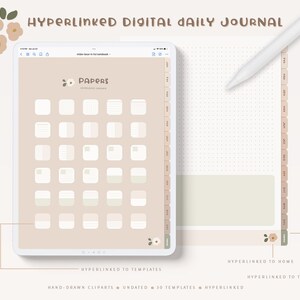 Cute Digital Journal Goodnotes/ Digital Journal With Tabs/ Kawaii ...