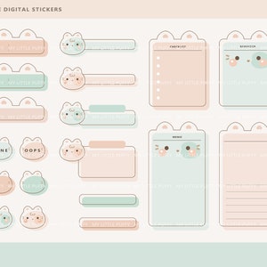 Kawaii Digital Planner/ Undated Digital Planner/ Realistic Digital ...