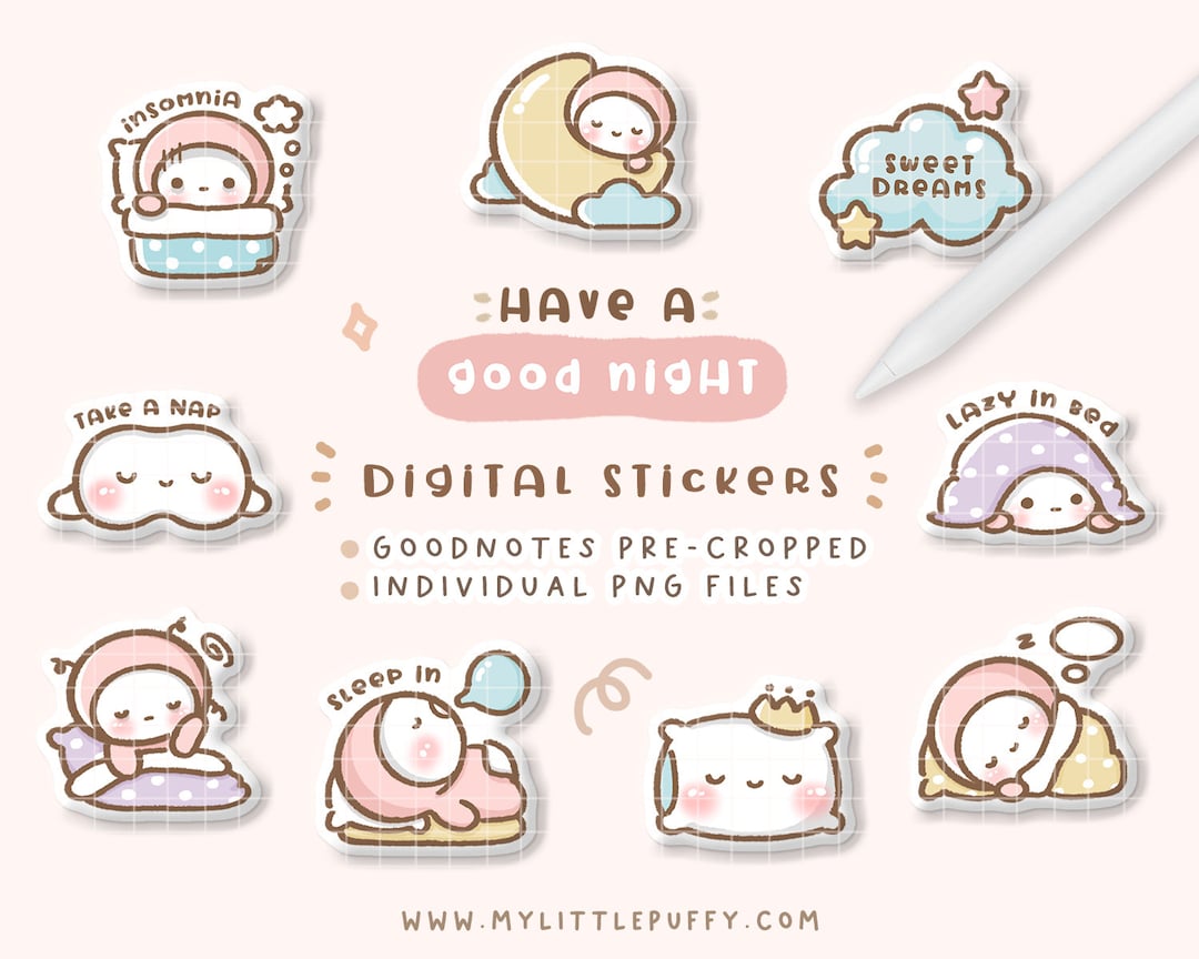 Cute Digital Planner Stickers for Goodnotes Planner/ Cute Goodnotes ...
