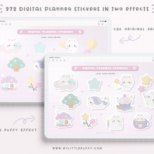 Cute Digital Planner Stickers/ Cute Goodnotes Stickers/ Cute Digital ...