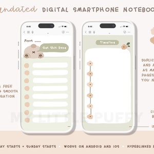 Cute Digital Notebook/ iPhone Digital Notebook/ Digital Pocket Notebook ...