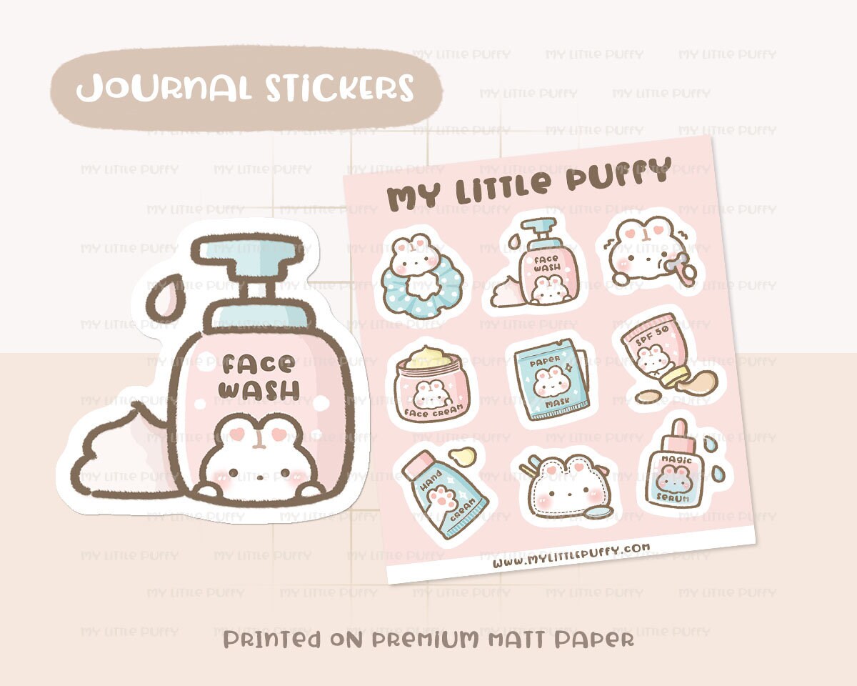 Beauty Journal Stickers/ Skin Care Decal Stickers/ Facial - Etsy