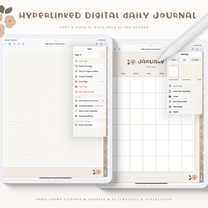 Cute Digital Journal Goodnotes/ Digital Journal With Tabs/ Kawaii ...
