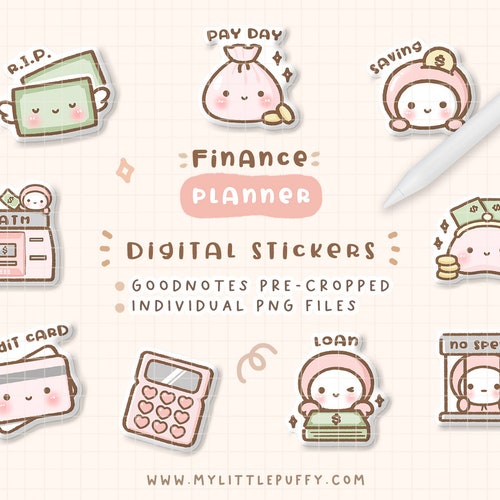 Kawaii Digital Planner Stickers for Goodnotes Planner/ - Etsy