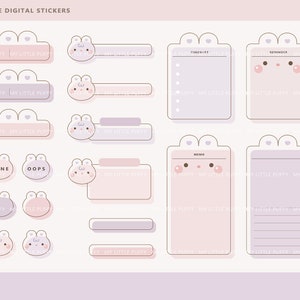 Kawaii Digital Planner/ One Month Digital Planner/ Undated Digital ...