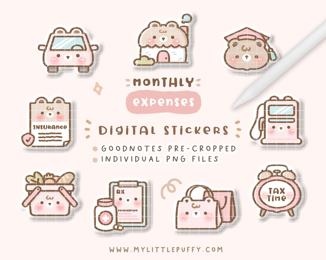 Budget Digital Planner Stickers/ Finance Digital Stickers/ Budget ...