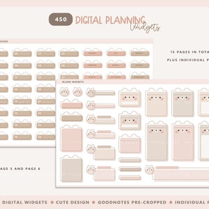 Cute Digital Planner Widgets/ Cute Digital Planner Widgets Stickers ...