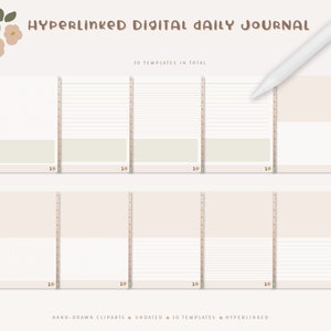 Cute Digital Journal Goodnotes/ Digital Journal With Tabs/ Kawaii ...