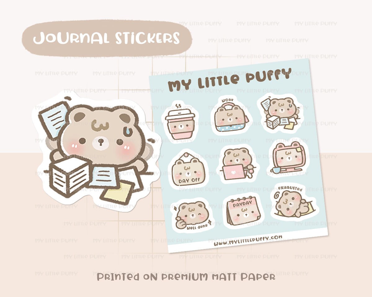 Work Journal Stickers/ Well Done Decal Stickers/ Great Job - Etsy