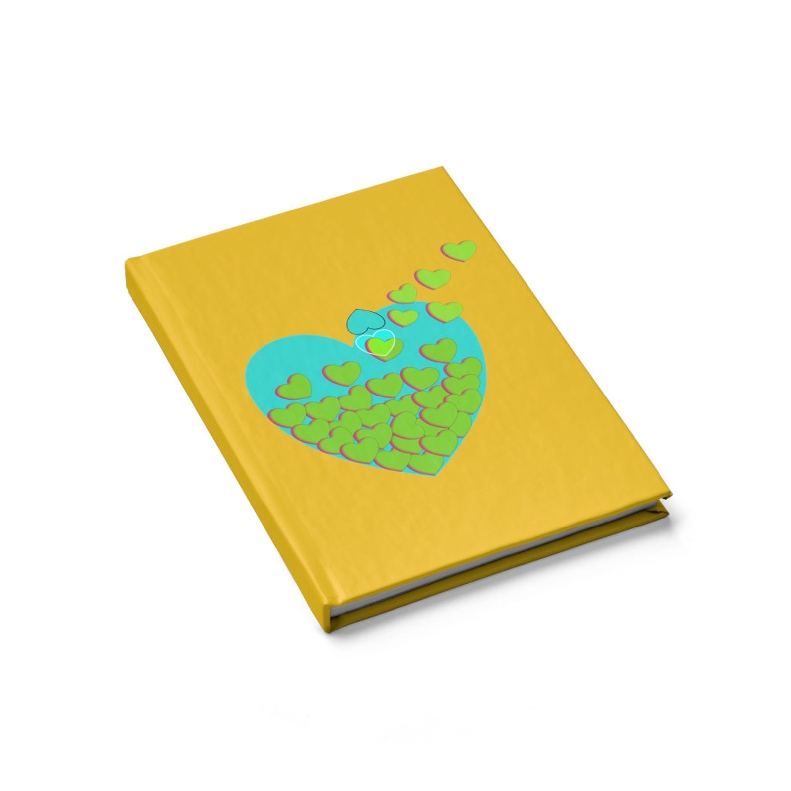 Heart with Hearts Journal Blank | Etsy