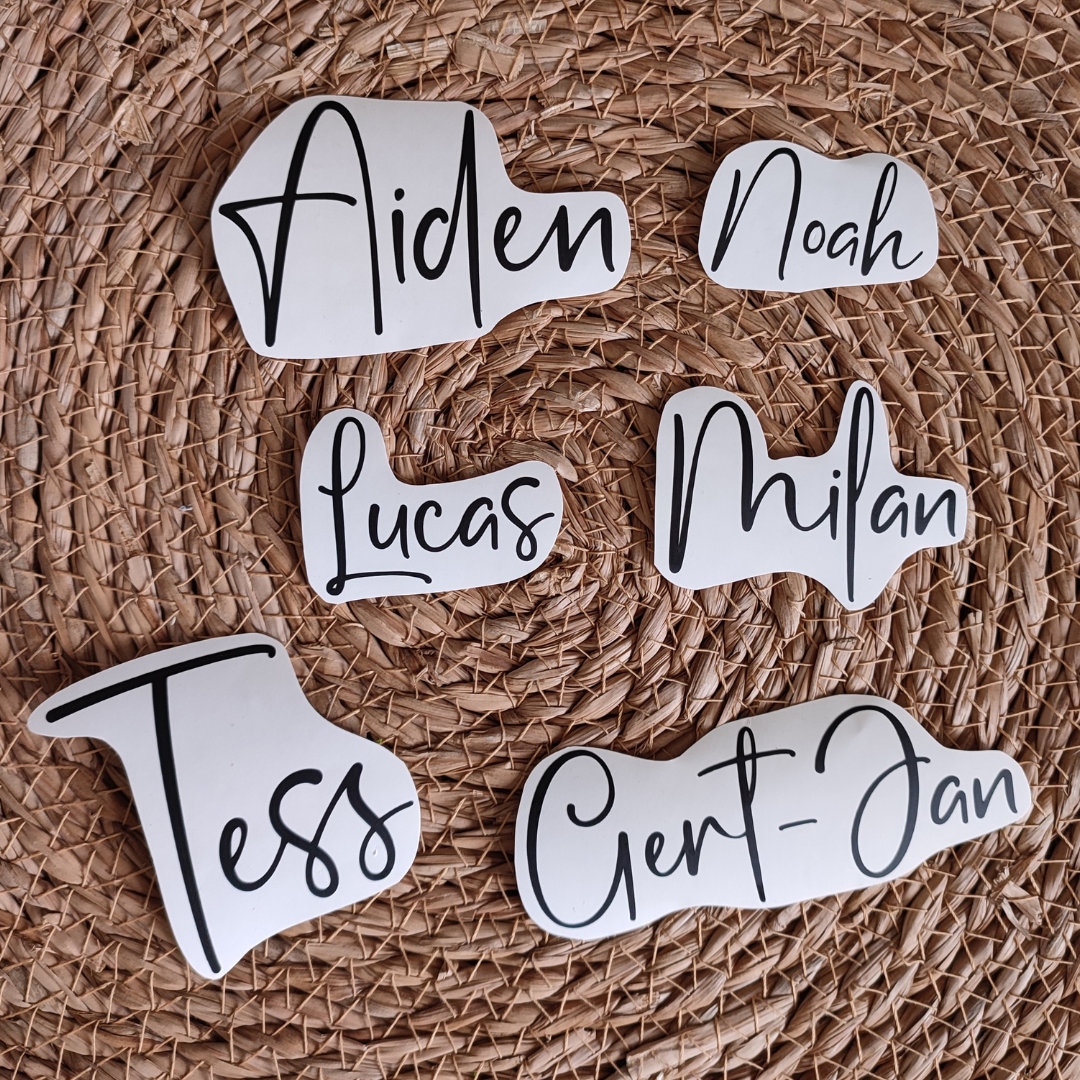 Sticker With Name Name Sticker Vinyl Various Sizes Personalized ...