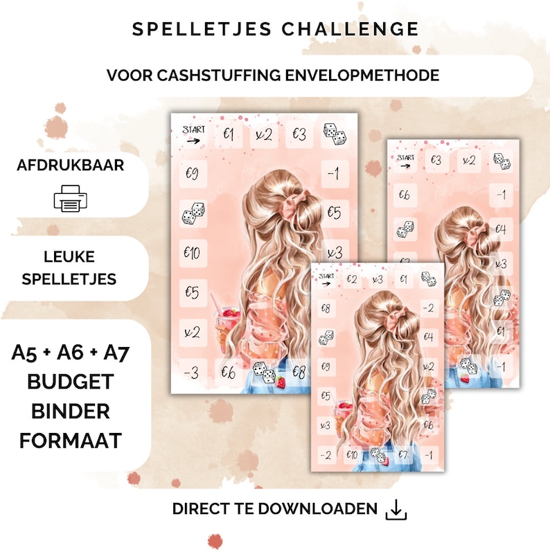 Cashstuffing challenges, spelletjes, euro, budgetbinder, spaarchallenge ...