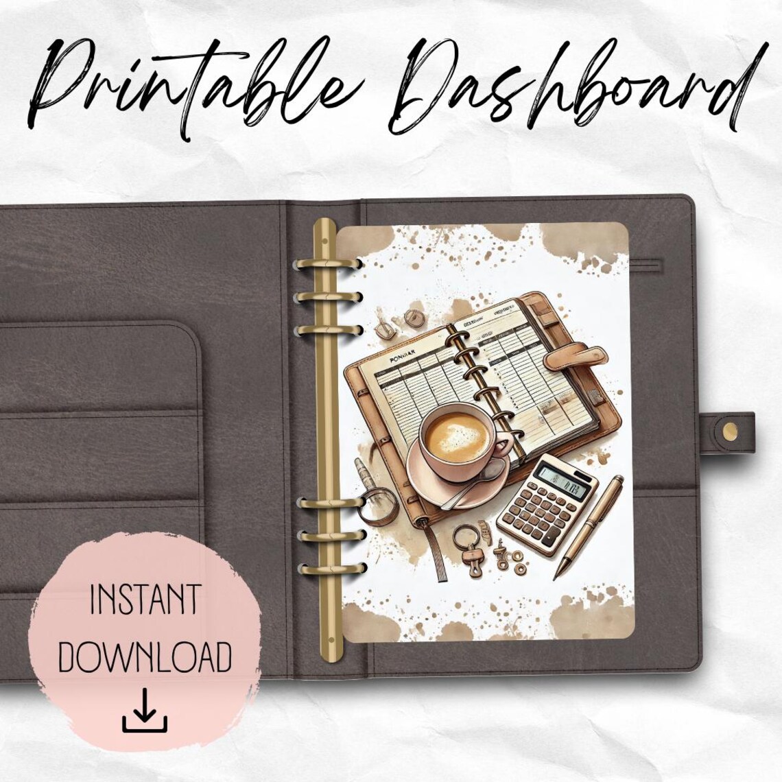Planner Dashboard Printable, Planner Printable, Happy Planner Dashboard ...