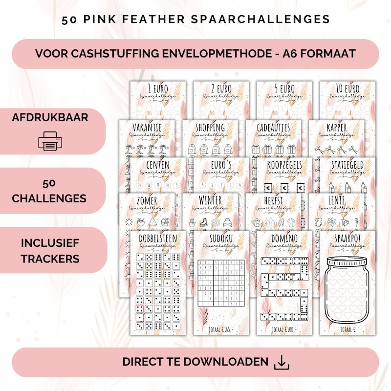 A6 budget map - Etsy Nederland