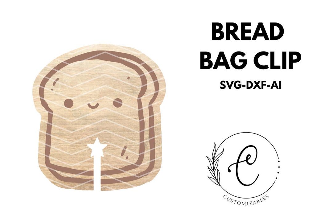 Reusable Wooden Bread Clip SVG | Laser Cut Bag Clip File | Eco Friendly ...