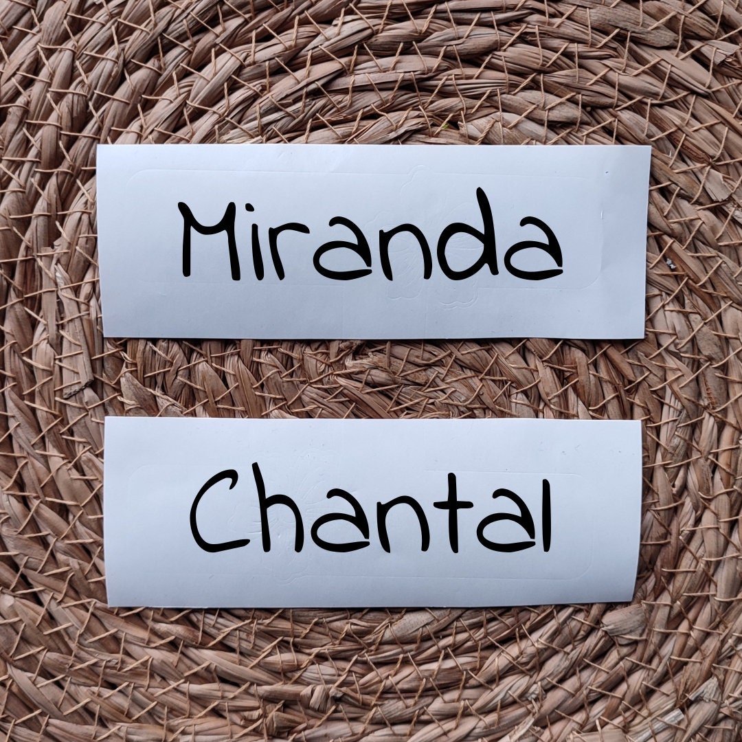 Sticker met naam Naamsticker Gepersonaliseerde stickers Eigen naam of ...