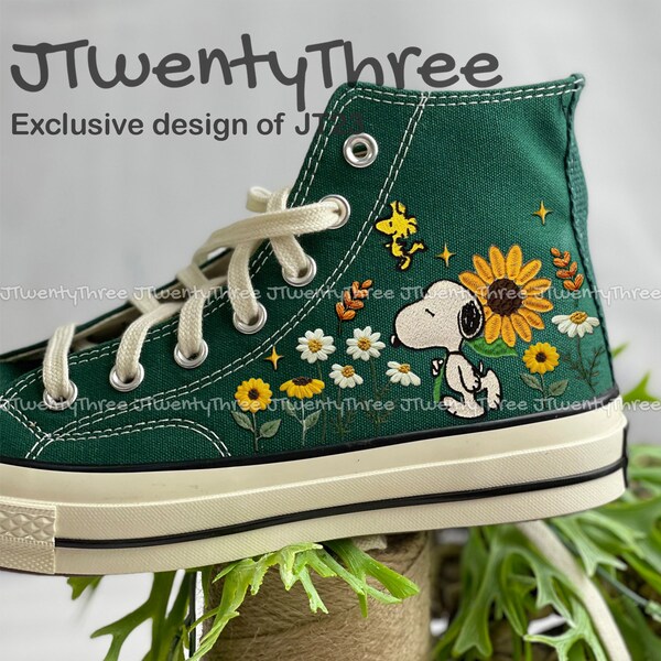 Sunflower Converse - Etsy