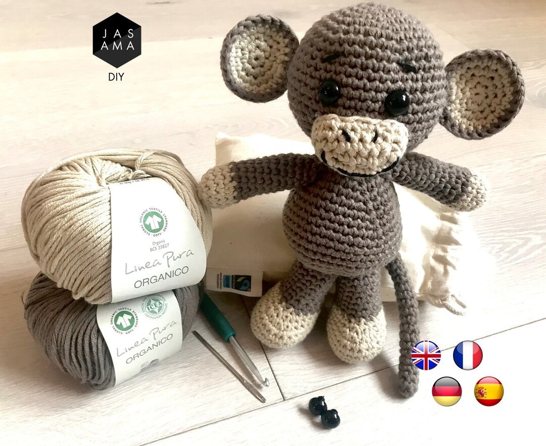 DIY Kit Crochet Monkey Starter Kit - Etsy