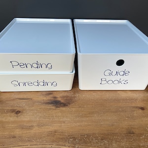 Personalised Large Stackable Storage Boxes With Lid | White | Choice of ...