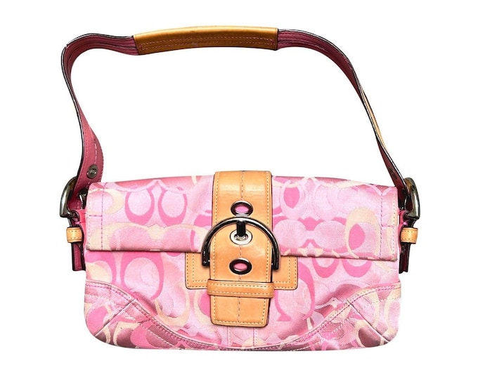 COACH Rare Pink Optic Y2K Soho Baguette - Etsy