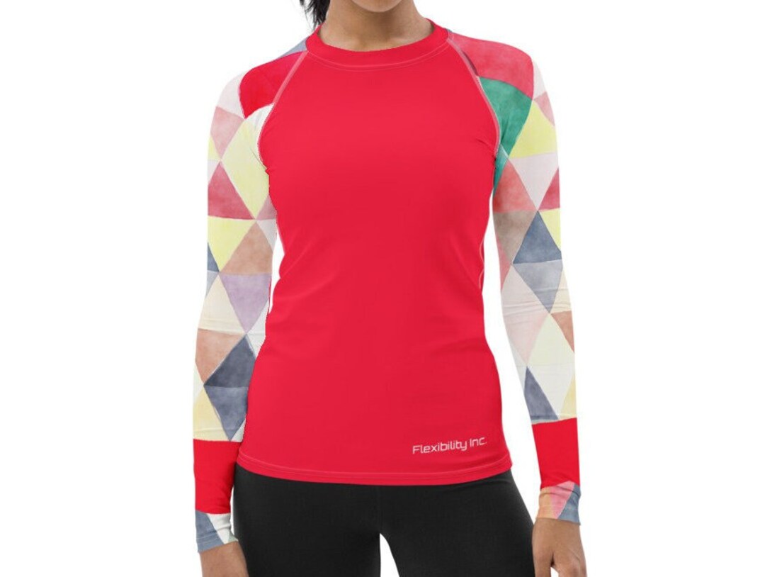 Feminine Women's Rash Guard, Girly Rash Guard Top, Women's Retro Rash ...