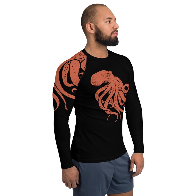 Aquatic Collection: Octopus Rash Guard Nautical Rash Guards - Etsy
