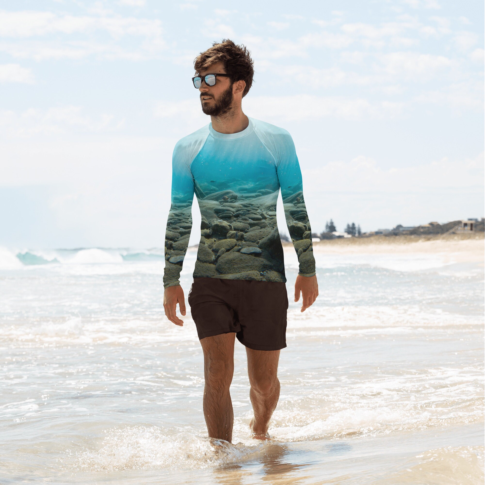 Aquatic Collection: in the Unknown Rash Guard, Men's Rash Guard ...