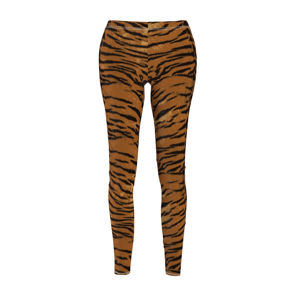 Tiger Print Leggings Animal Print Leggings Cute Leggings - Etsy