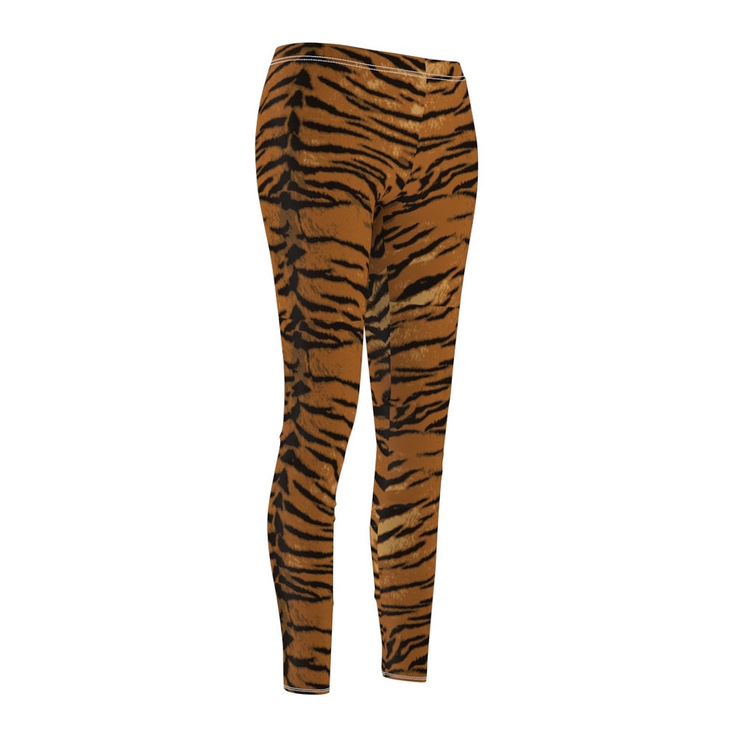 Tiger Print Leggings, Animal Print Leggings, Cute Leggings, Tiger ...