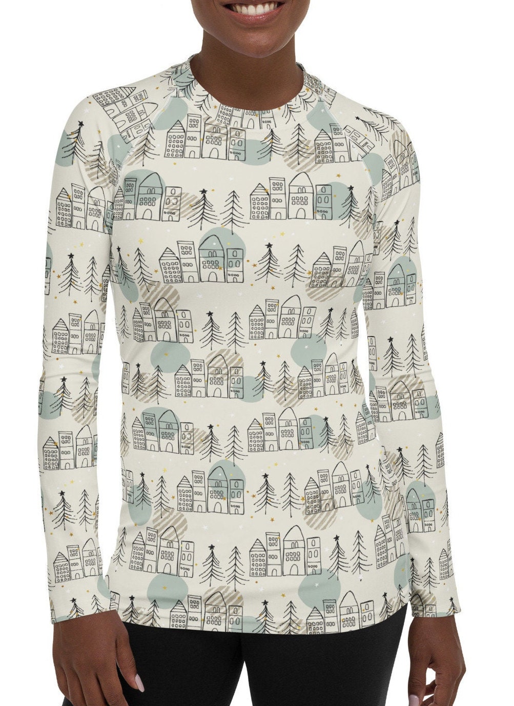 Classy Christmas Rash Guard Cute Rash Guard Christmas Rash - Etsy