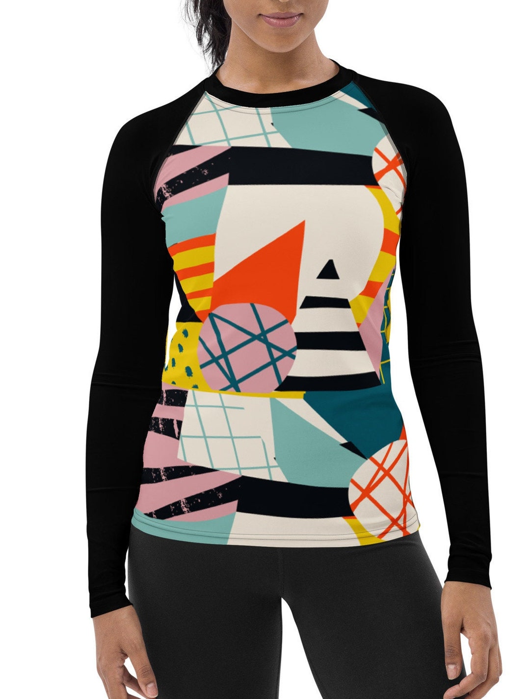 Women's Rash Guard Retro Rash Guard Cool Rash Guards - Etsy
