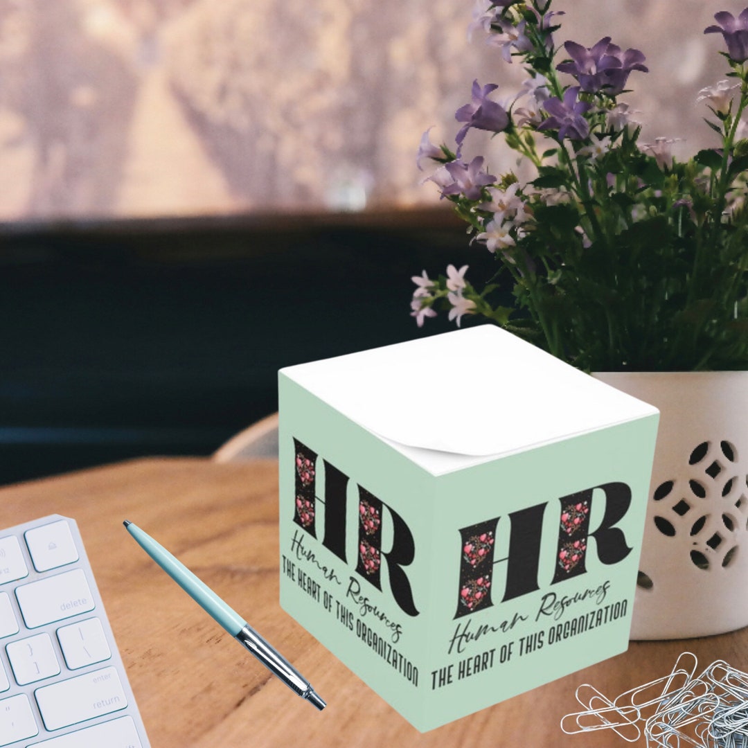HR Note Cube, Desk Decorations, Human Resources, Items for Desk, Gift ...