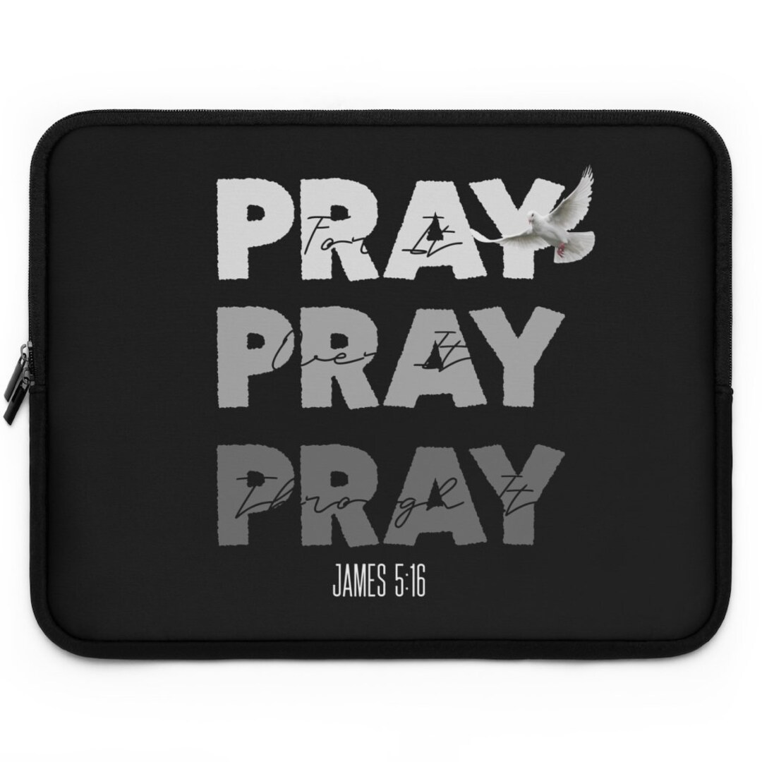 Pray Laptop Sleeve, Christian Laptop Sleeve, Spiritual Laptop Sleeve ...
