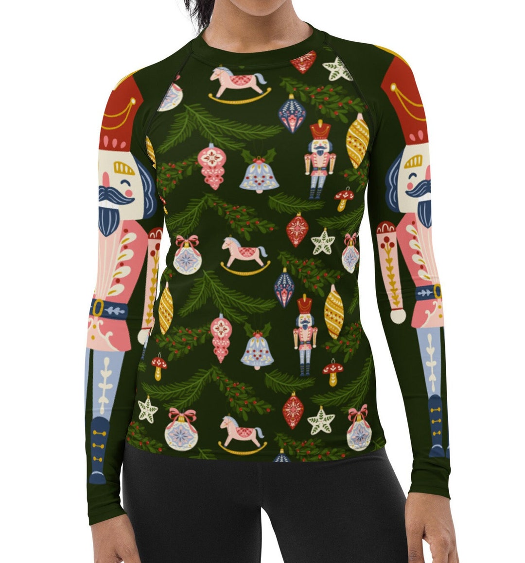 Christmas Rash Guard, Nutcracker Shirt, Christmas Shirts, Fun Christmas ...