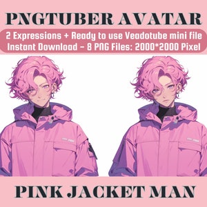 Pngtuber Male Model Avatar Twitch Overlay OBS Stream Overlay Png Tuber ...