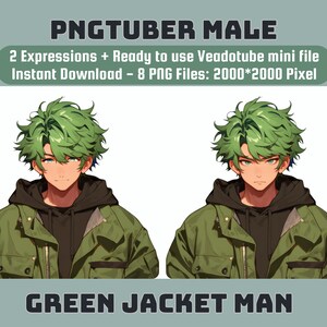 Pngtuber Avatar Anime Male | Vtuber PNG Model for Twitch & Youtube ...