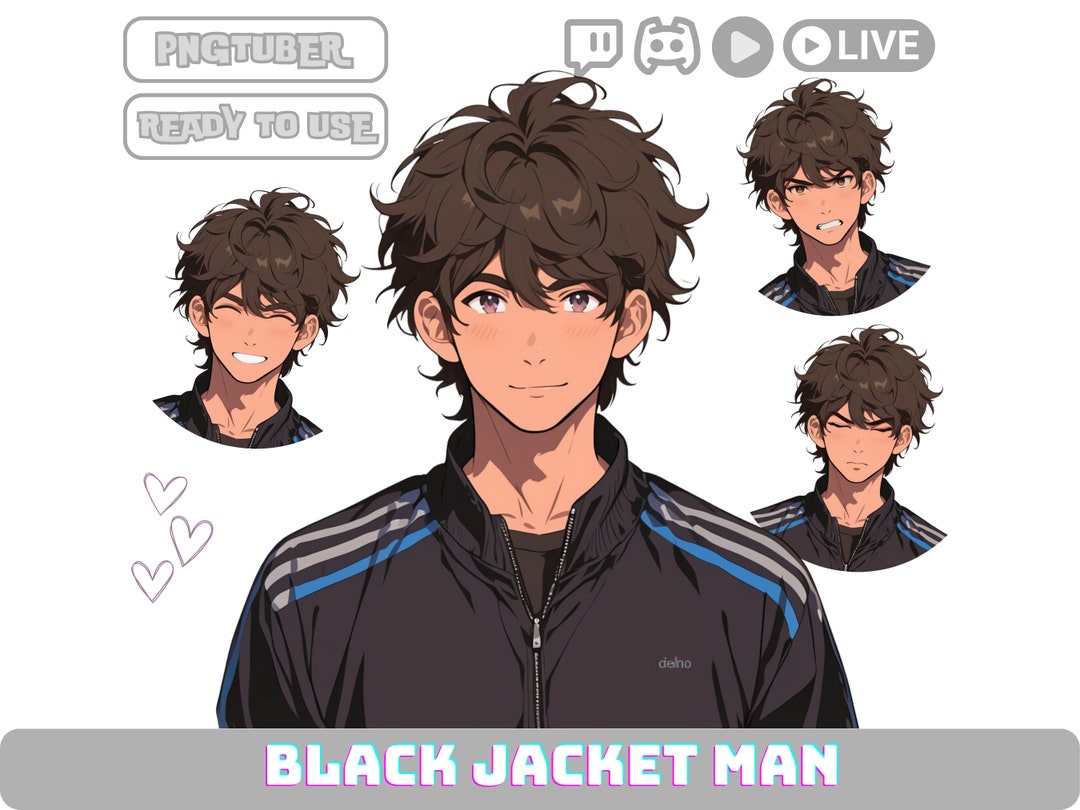 Pngtuber Male Model Avatar Twitch Overlay OBS Stream Overlay Png Tuber ...