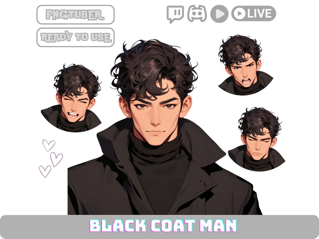 Pngtuber Male Model Avatar Twitch Overlay OBS Stream Overlay Png Tuber ...