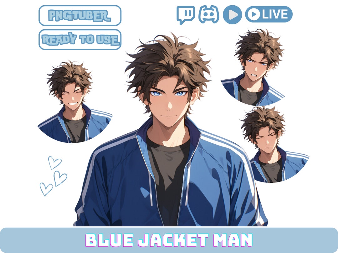 Pngtuber Male Model Avatar Twitch Overlay OBS Stream Overlay Png Tuber ...